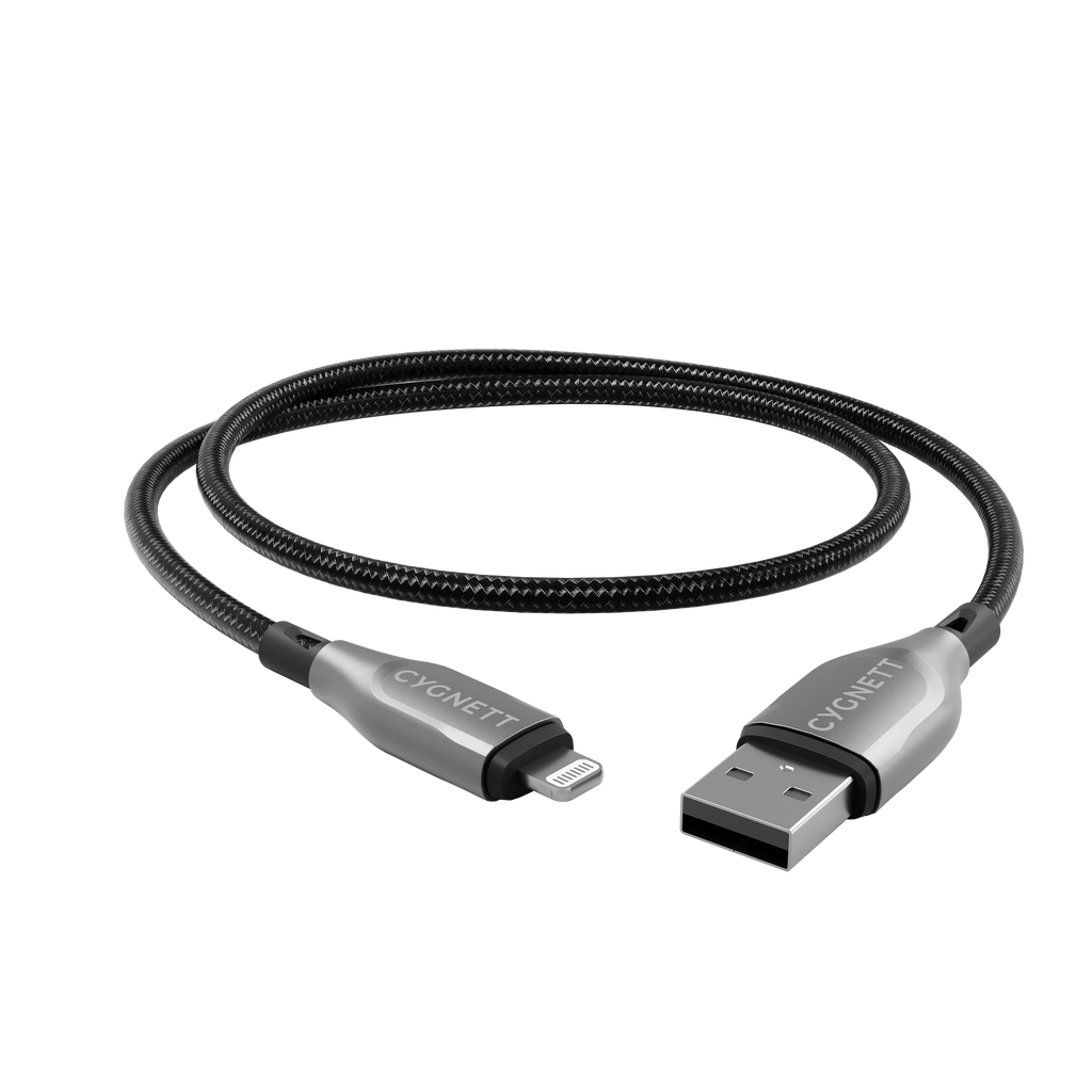 Lightning to USB-A 1M Cable - Black – Cygnett