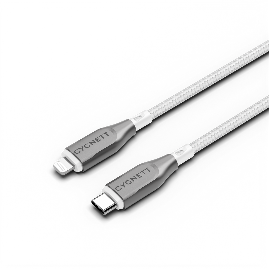 2M Lightning to USB-C Cable - White – Cygnett