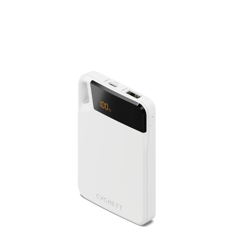 5,000 mAh Power Bank - White – Cygnett