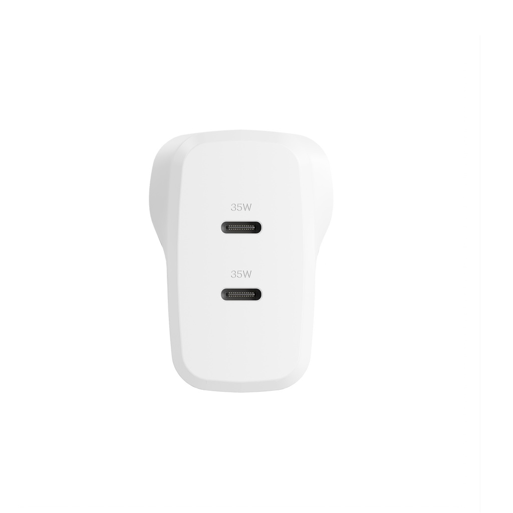 35W Dual Port Wall Charger - White – Cygnett