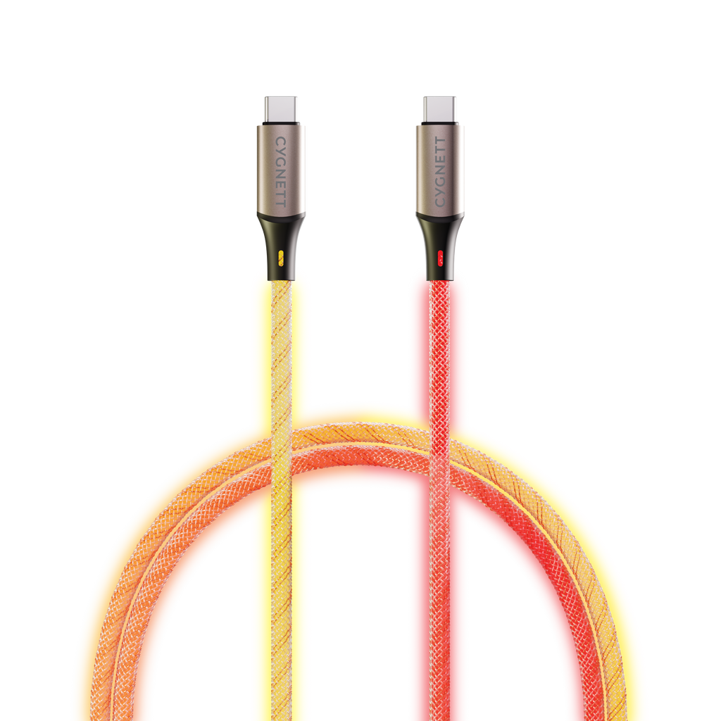 USB-C to USB-C 1.2m Light Up Cable – Cygnett