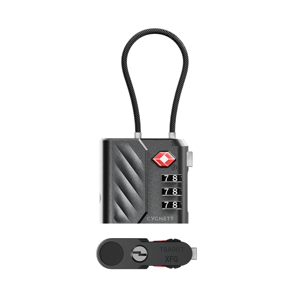 Bluetooth® TravelTag TSA Lock with USB-C Recharging – Cygnett