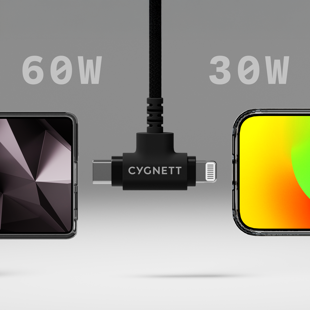 USB-C to 2-in-1 Cable 60W - 1M – Cygnett